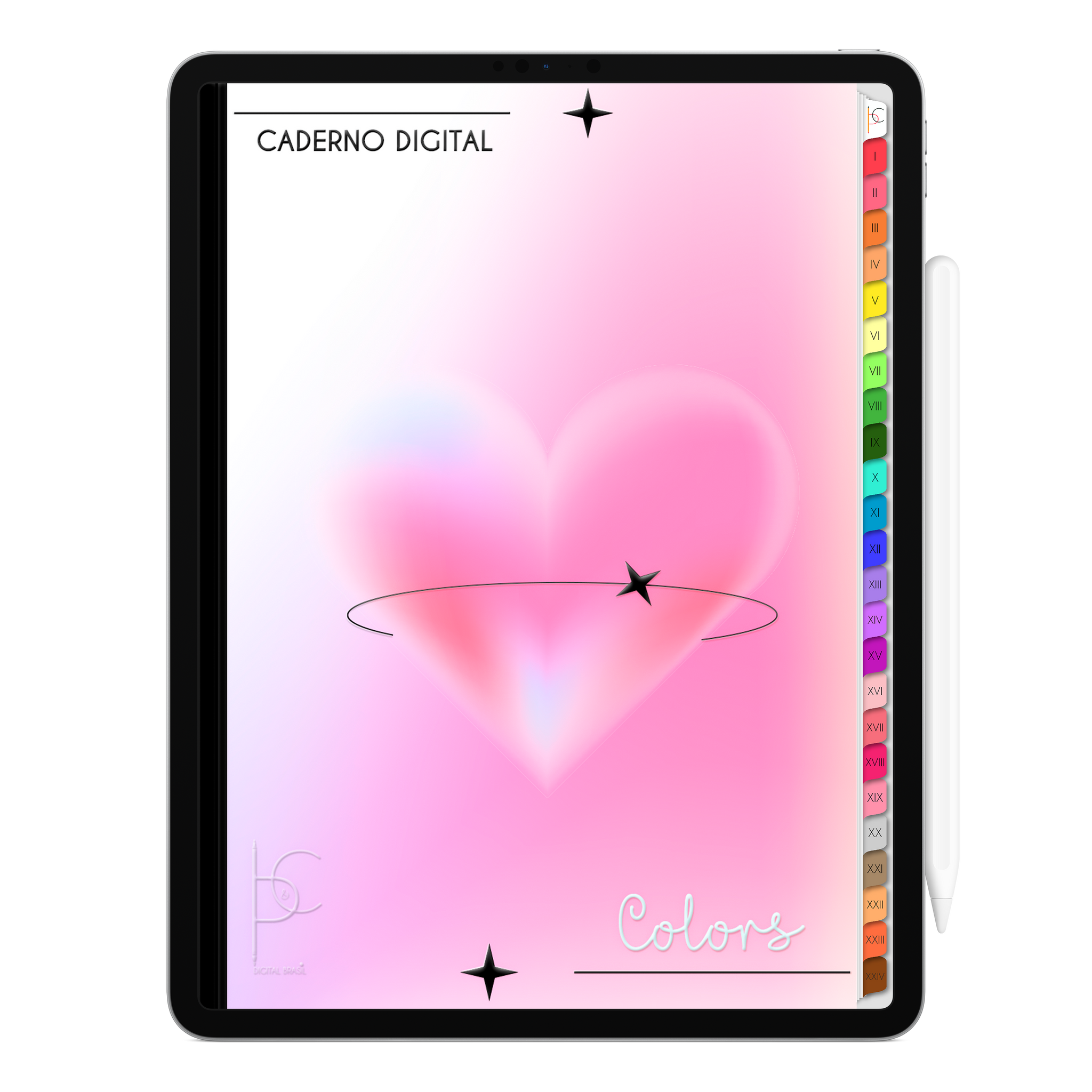 Caderno Digital Colors 24 Matérias Amor Próprio • Para iPad e Tablet A ...