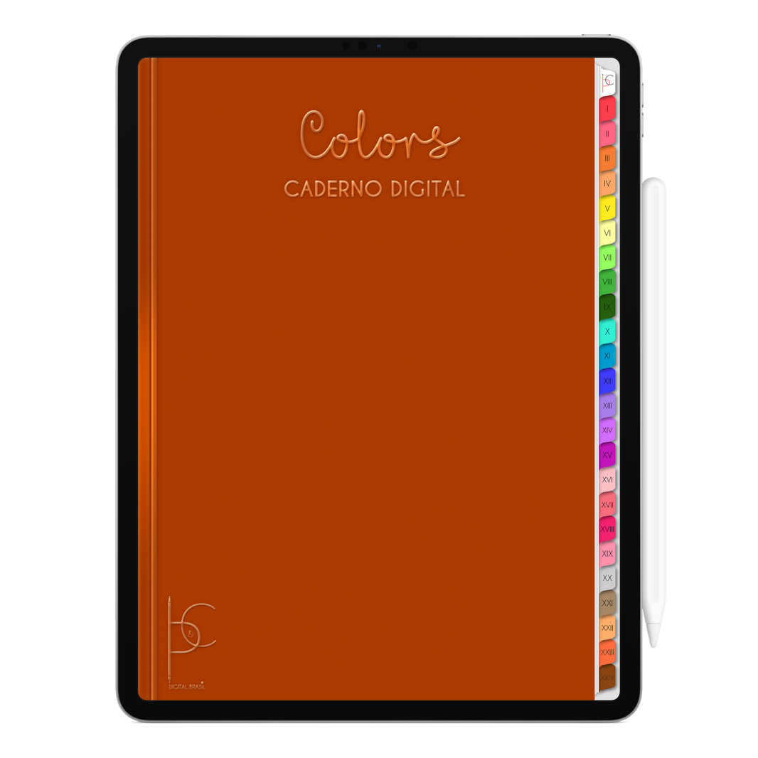 Cadernos & Planner Digital Brasil 100% Digital iPad Tablet Android
