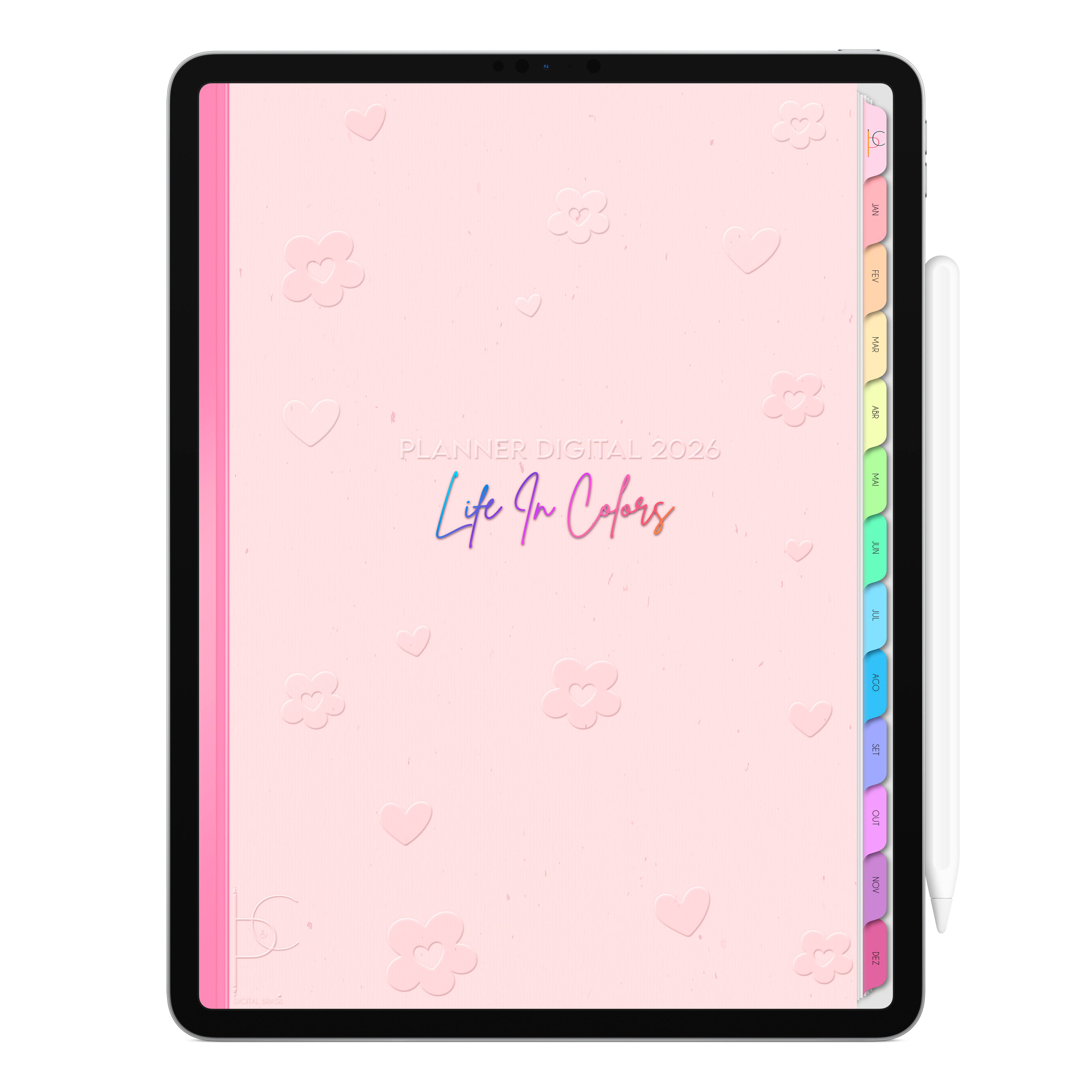 Planner Digital 2026 Life In Colors Vertical Amarise • Para iPad e ...